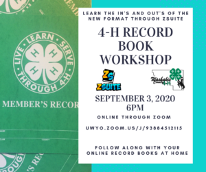 4-H Record Book Workshop | Washakie County 4-H